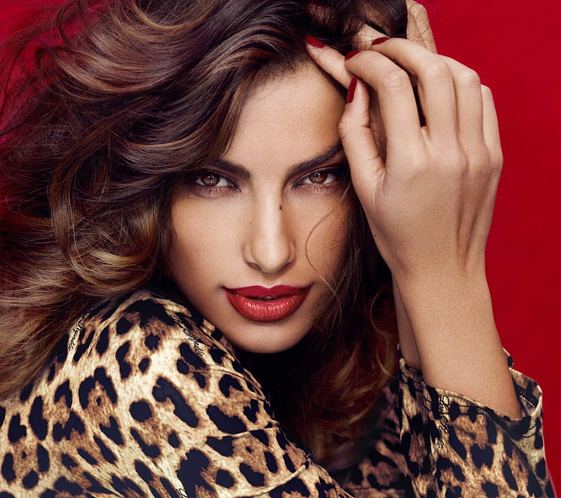 Madalina Ghenea Red Model Actress Girl Hand Face Woman Hd