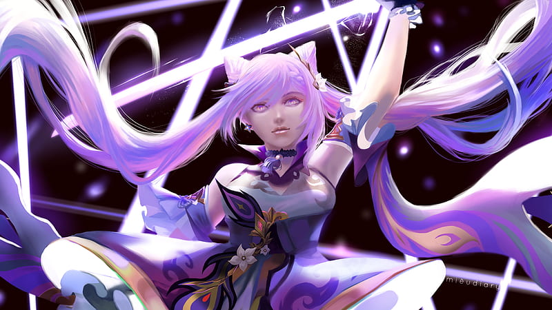1920x1080px 1080p Free Download Purple Keqing Genshin Impact Hd