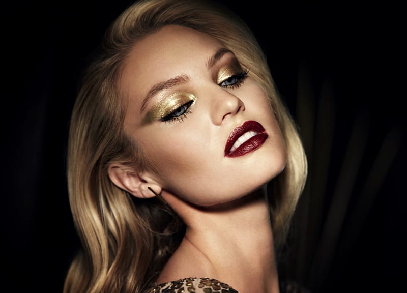 1080p Free Download Candice Swanepoel Girl Model Golden Black