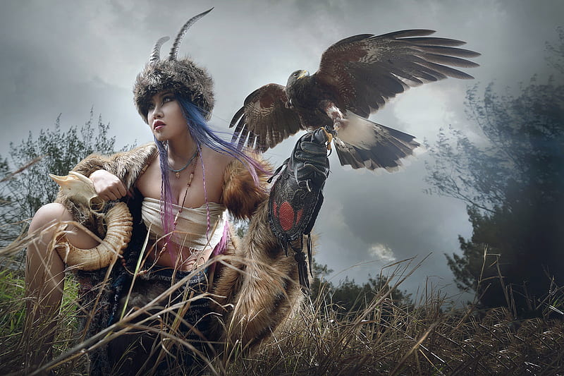 Women Asian Eagle Hd Wallpaper Peakpx