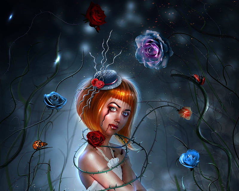 Elvie From Bumlandia Luminos Orange Redhead Elf Brietolga Woman