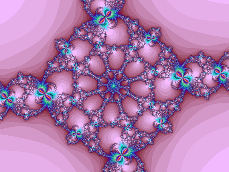Fractal Pink Flower Fractal Texture Flower Nature Abstract Hd
