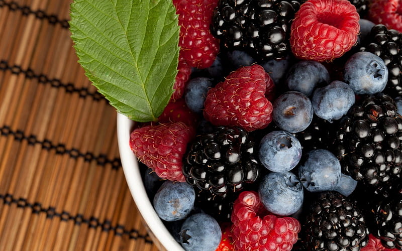 Beries Blueberries Raspberries Food Blackberry Fruits Berry