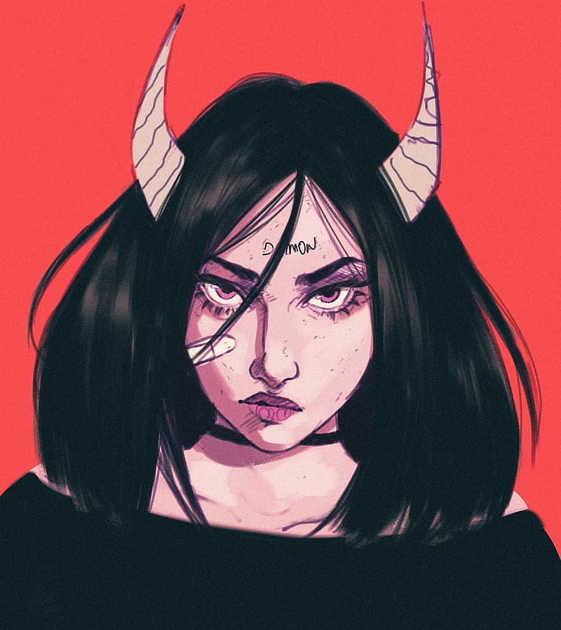 Cute Aesthetic Cute Demon Girl Novocom Top Hd Phone Wallpaper Peakpx