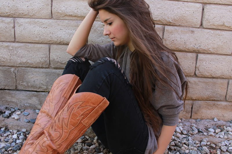 Lonely Cowpoke Pretty Boots Jeans Cowgirl Hd Wallpaper Peakpx