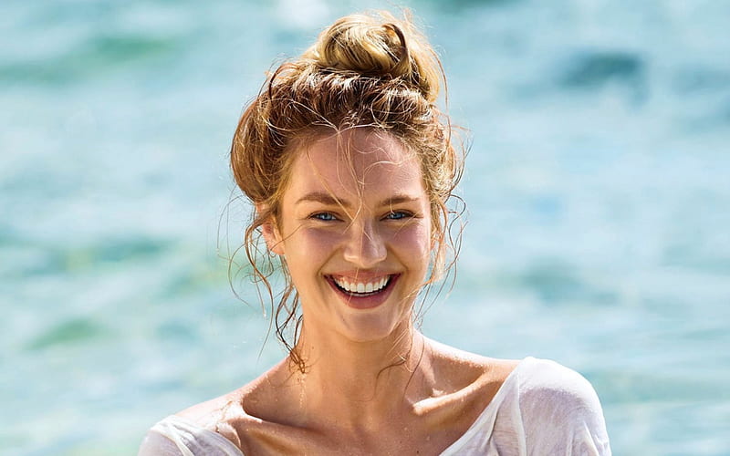 1920x1080px 1080p Free Download Candice Swanepoel Blonde Water