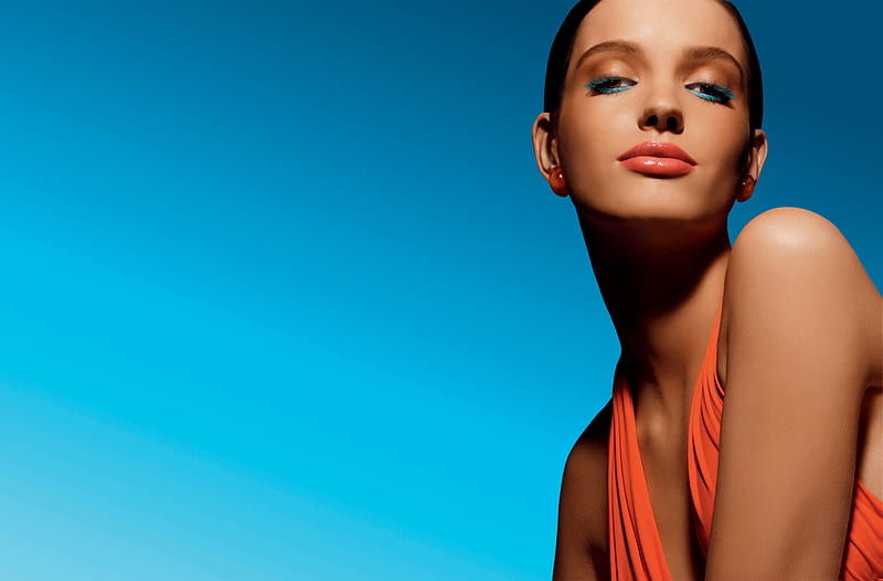 1920x1080px 1080p Free Download Sensual Lips Model Orange Bonito